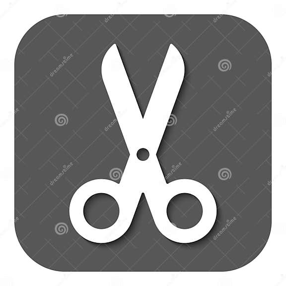 The Scissors Icon. Shears and Clippers, Cut Off Symbol Stock Vector ...