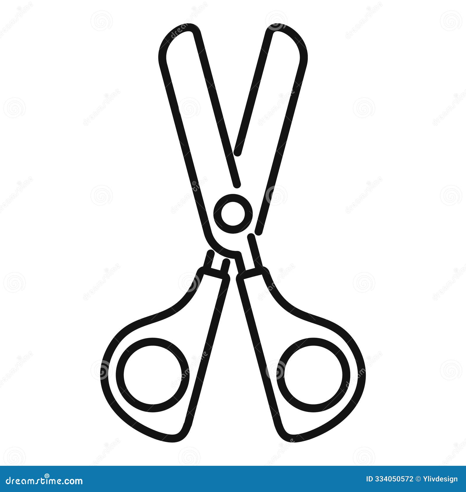 Scissors Icon Showing Sharp Blades for Cutting Stock Illustration ...