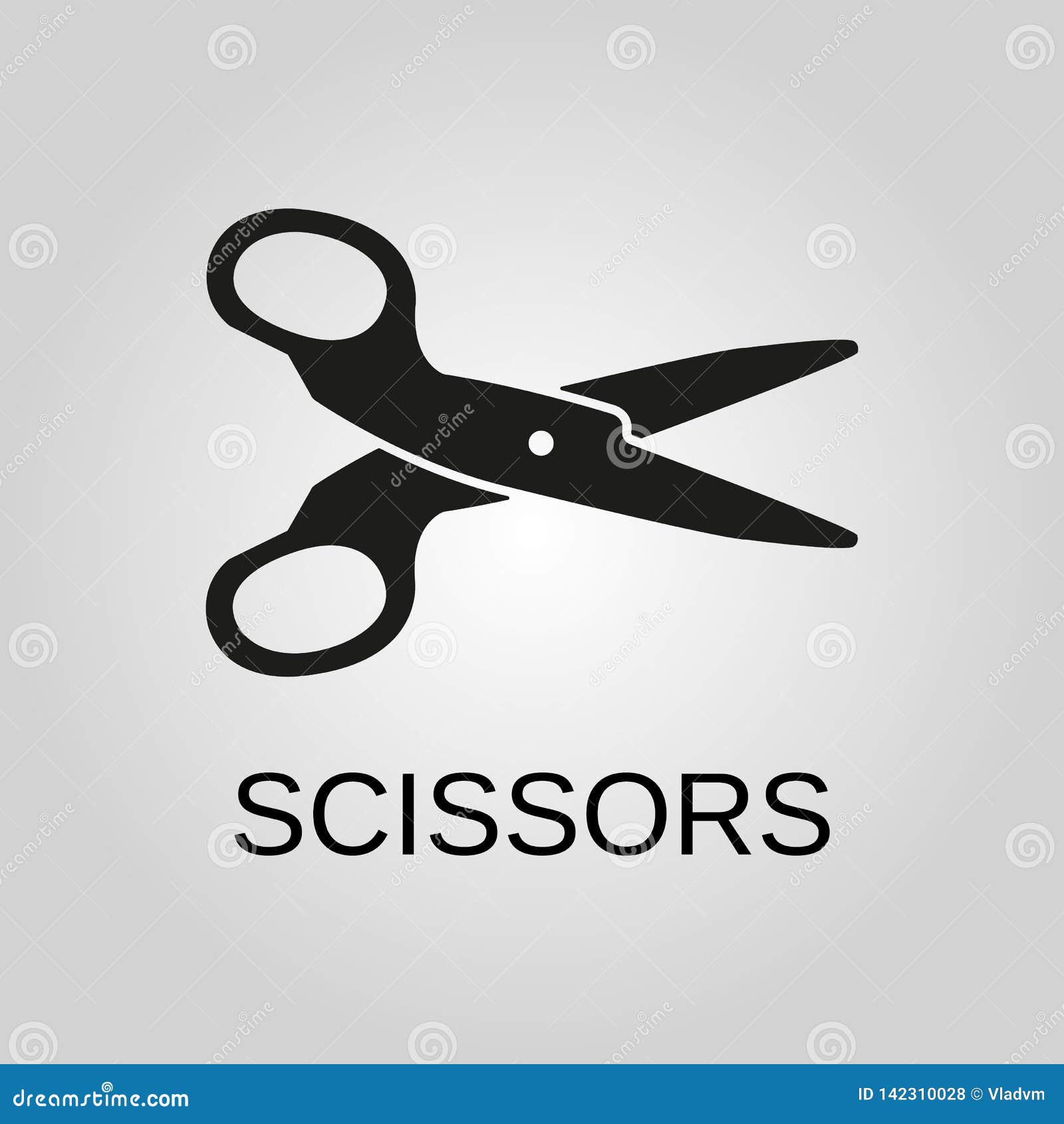Scissors Icon. Scissors Symbol. Flat Design. Stock - Vector ...