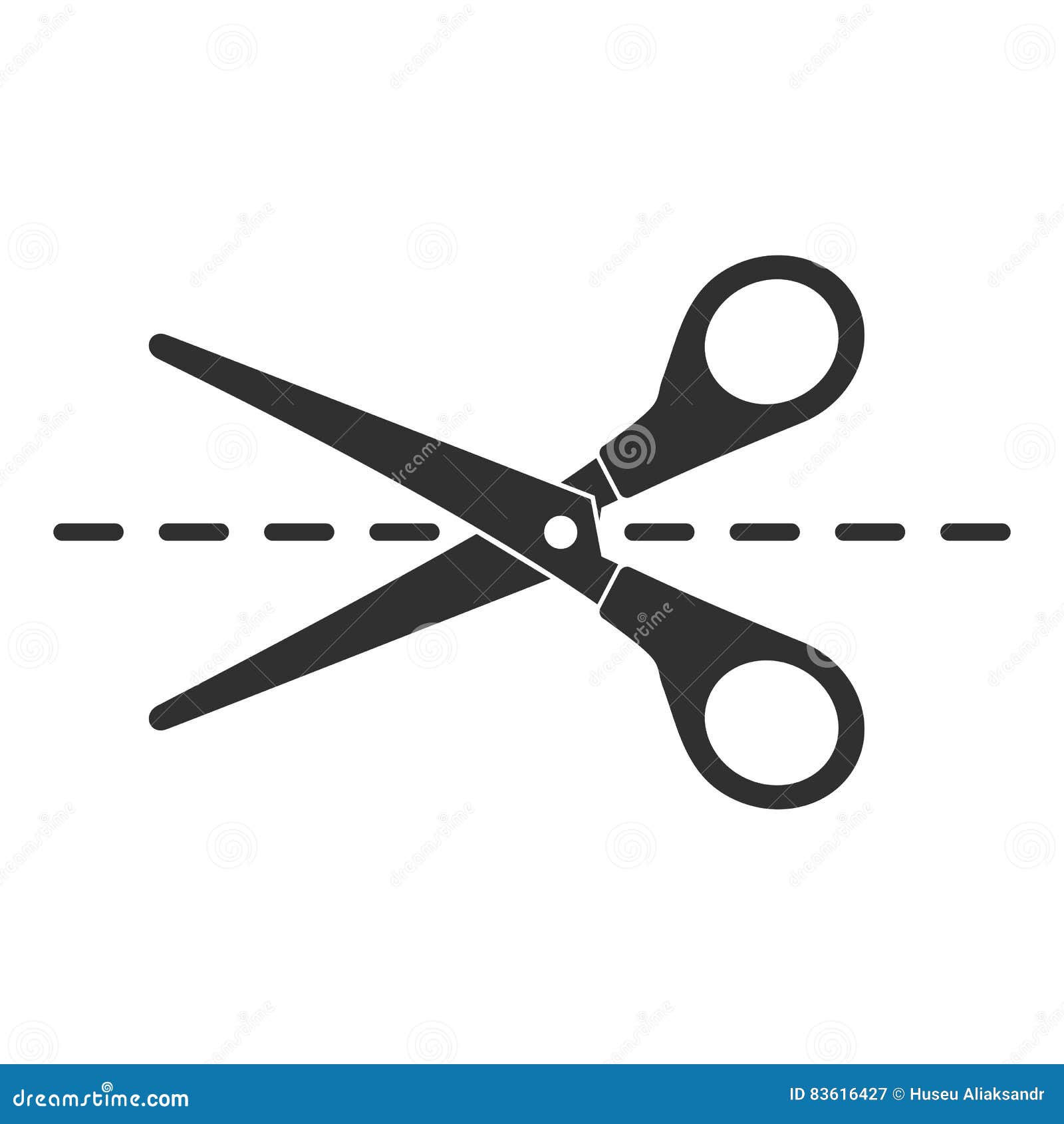 Scissors icon vector. stock vector. Illustration of scissor - 83616427