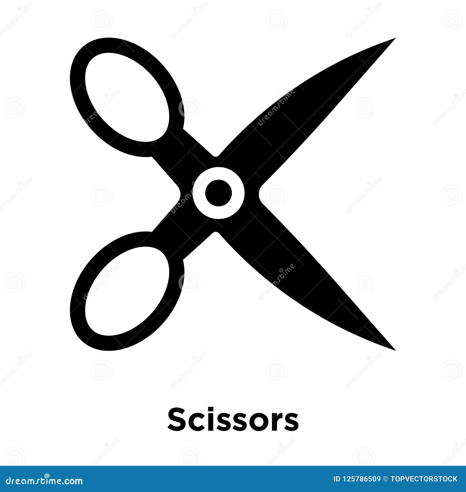 Scissors Icon Vector Isolated on White Background, Logo Concept Stock ...