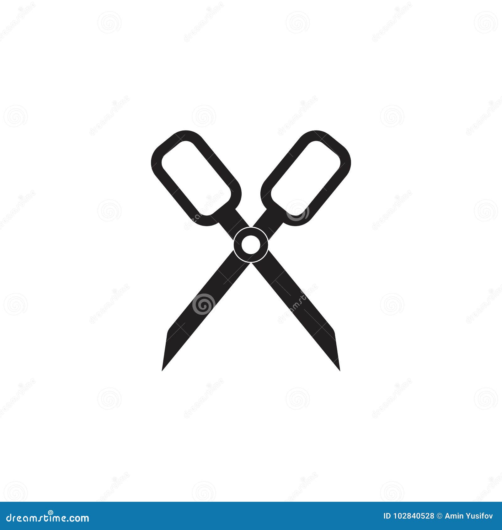 Scissors Icon Vector, Solid Logo, Pictogram Isolated on White, P Stock ...
