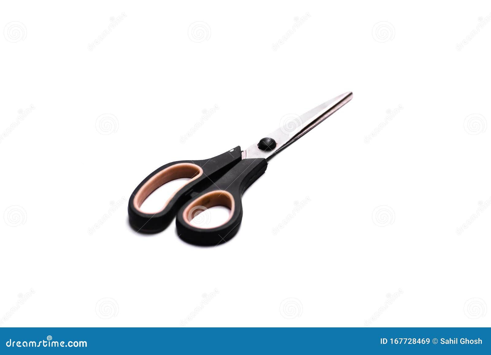 Scissors Isolated on White Background. Stock Image - Image of office ...