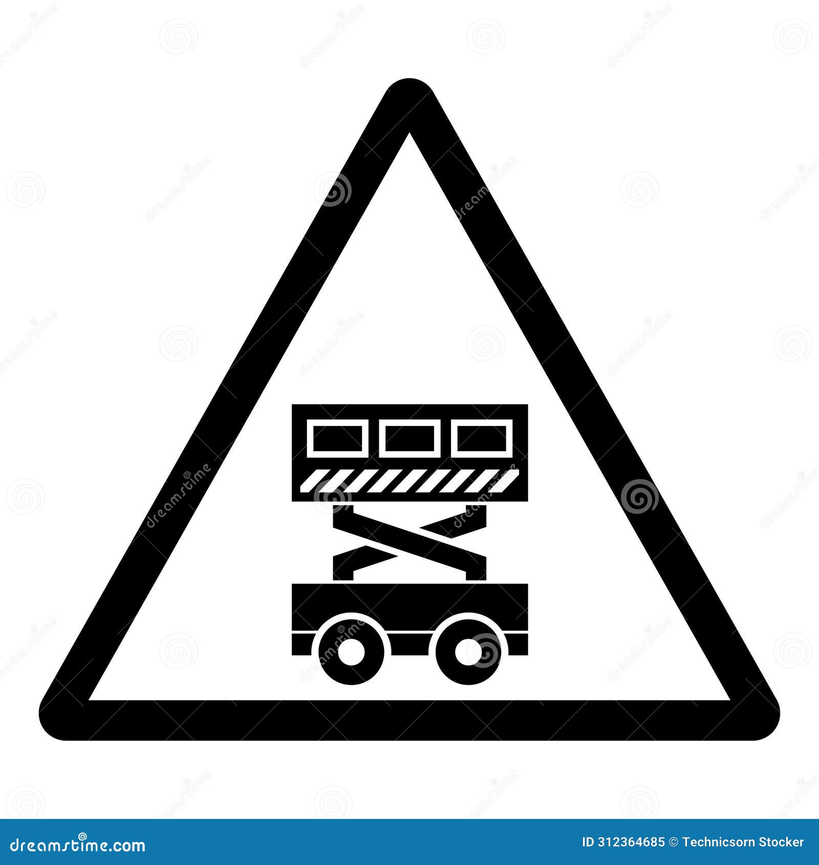 Scissors Lift Silhouette Icon Cartoon Vector | CartoonDealer.com #128932633