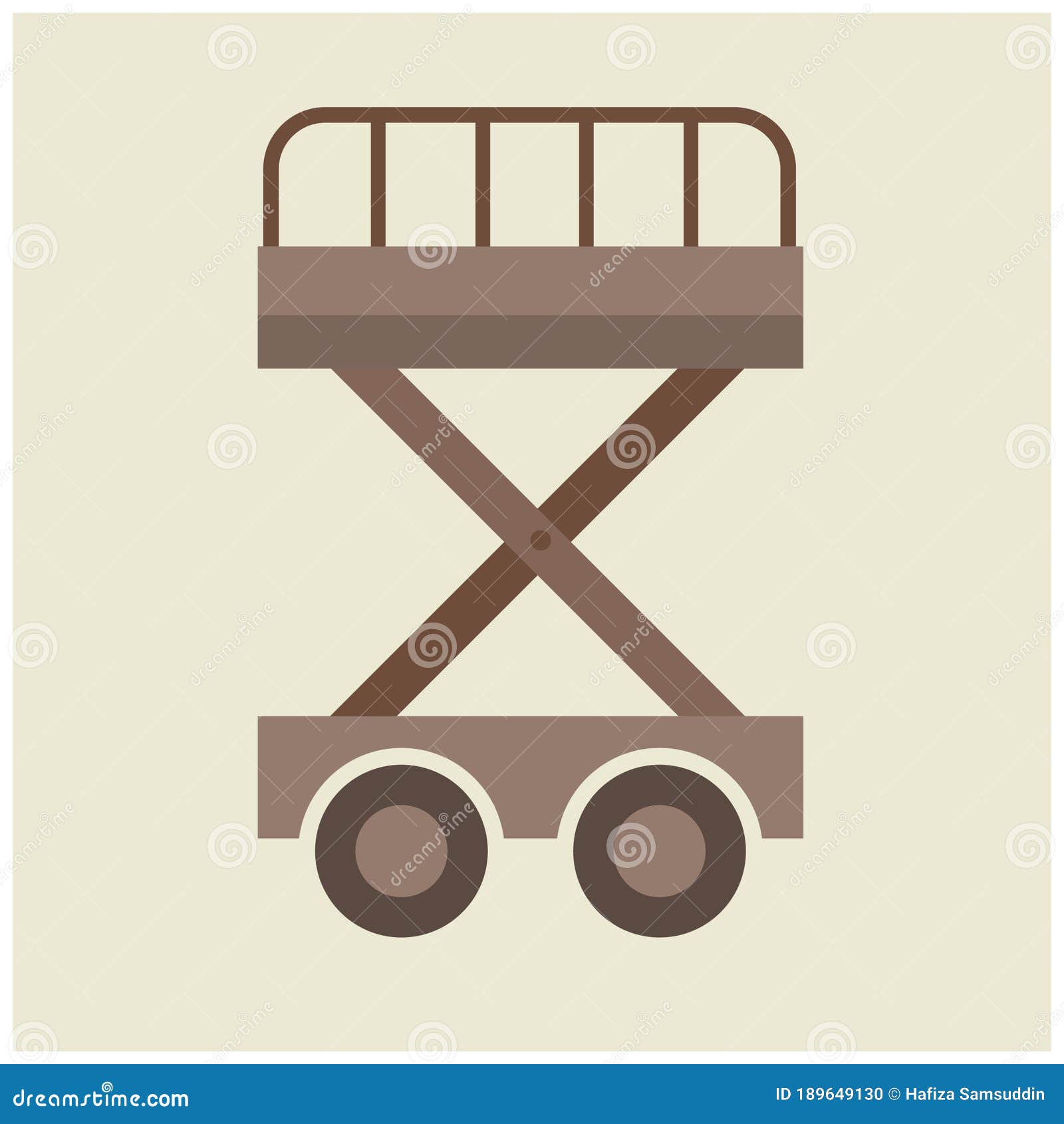 Scissors Lift. Vector Illustration Decorative Design Stock Vector ...