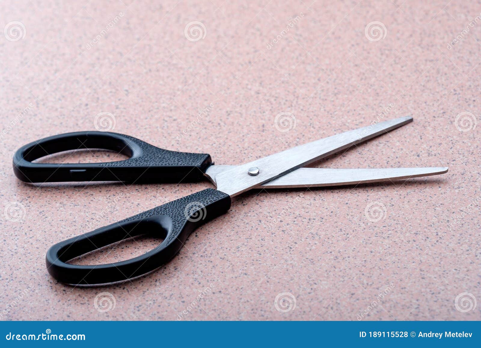 Scissors are Located on a Ceramic Surface Stock Photo - Image of ...