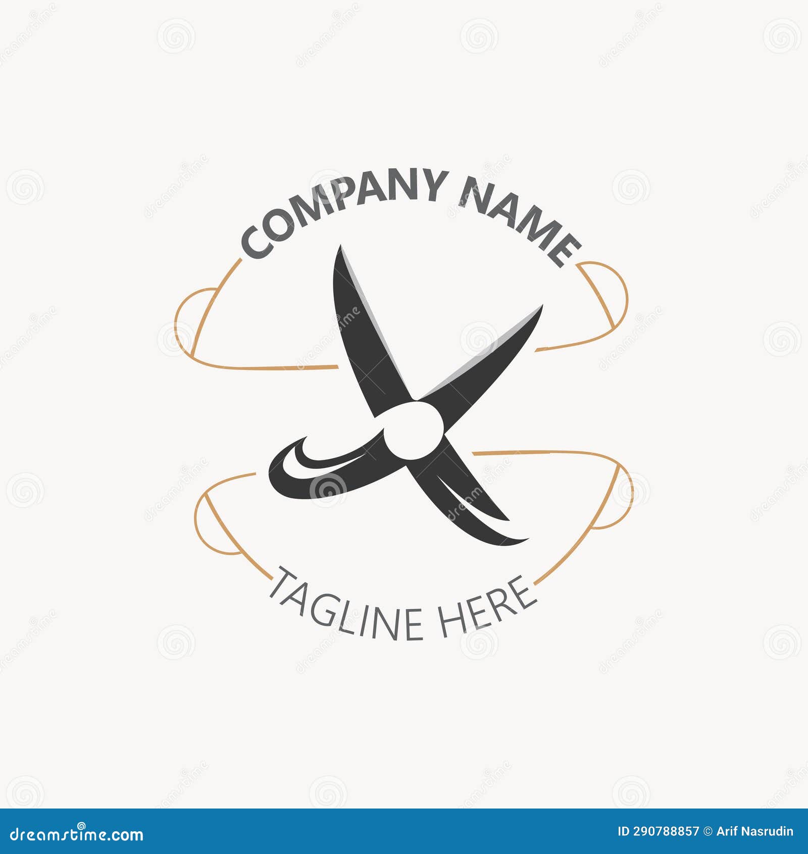 Scissors Logo Design Icon Template. Modern Simple Design. Barbers Tools ...