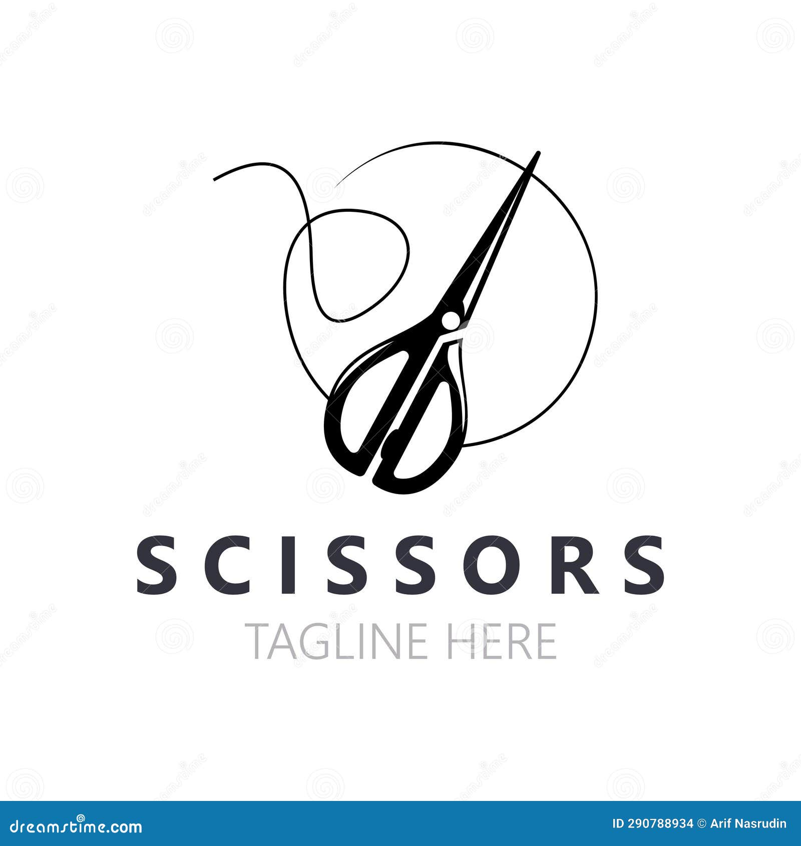 Scissors Logo Design Icon Template. Modern Simple Design. Barbers Tools ...