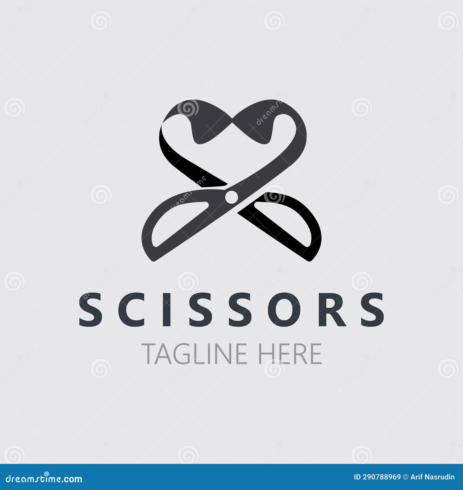 Scissors Logo Design Icon Template. Modern Simple Design. Barbers Tools ...
