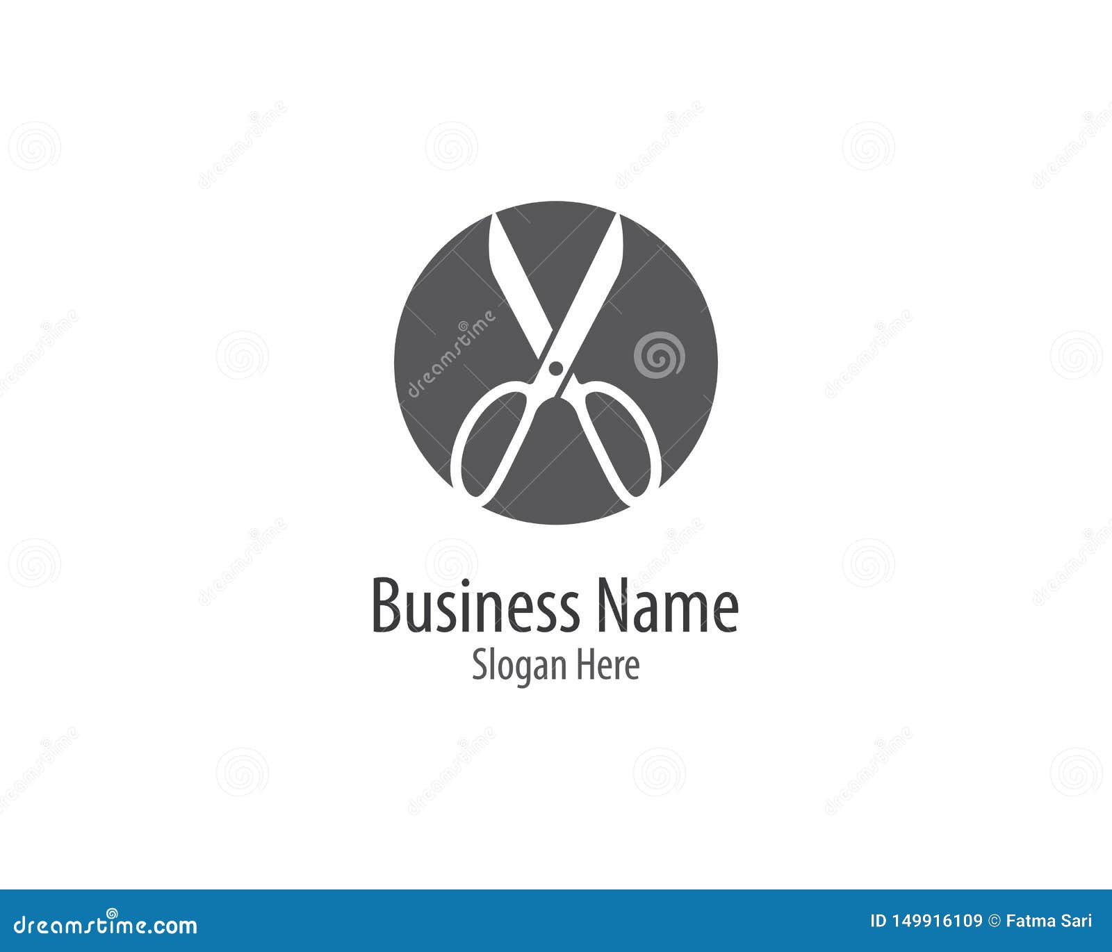 Scissors Logo Icon stock vector. Illustration of scissors - 149916109