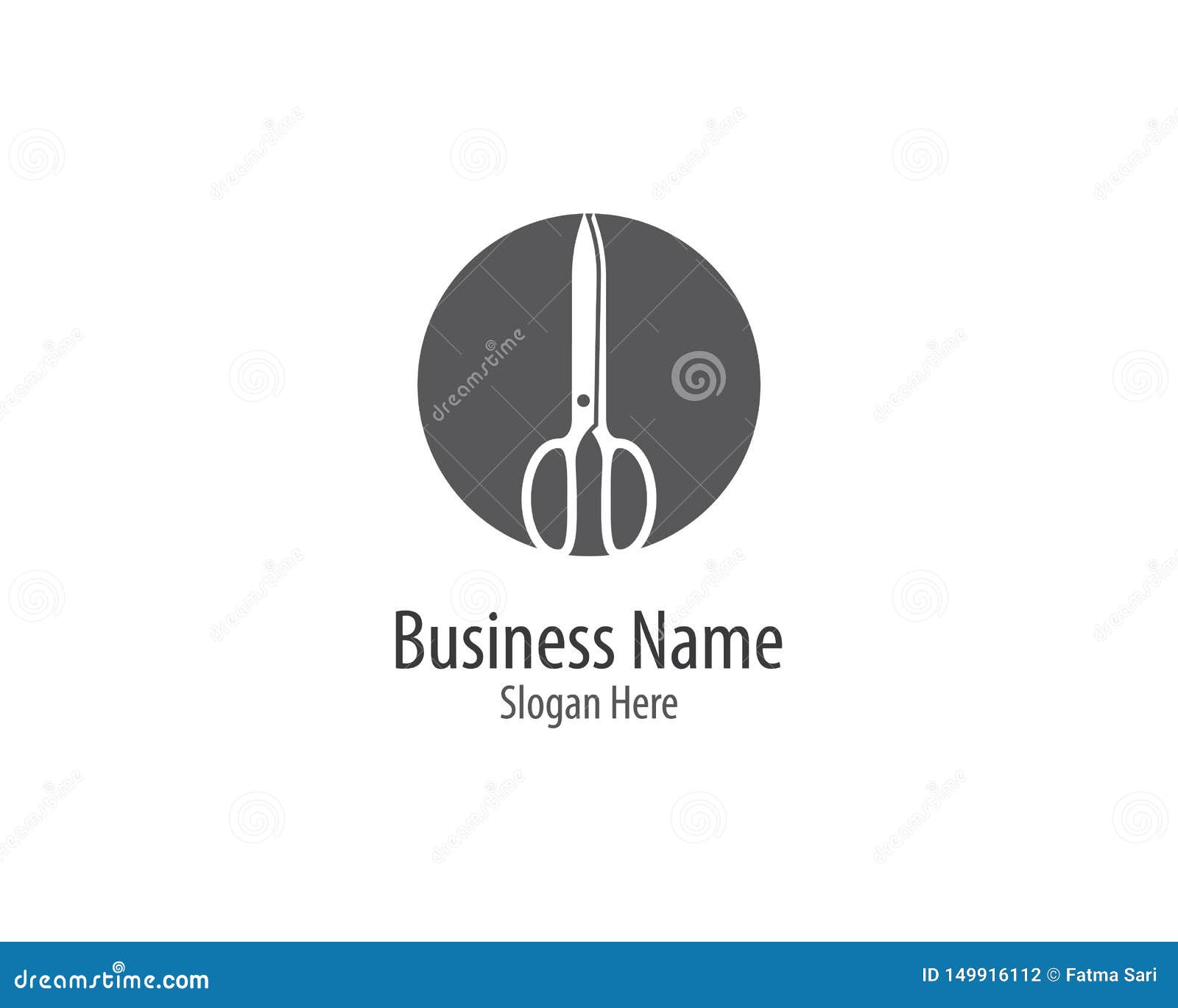 Scissors Logo Icon stock vector. Illustration of hairdresser - 149916112