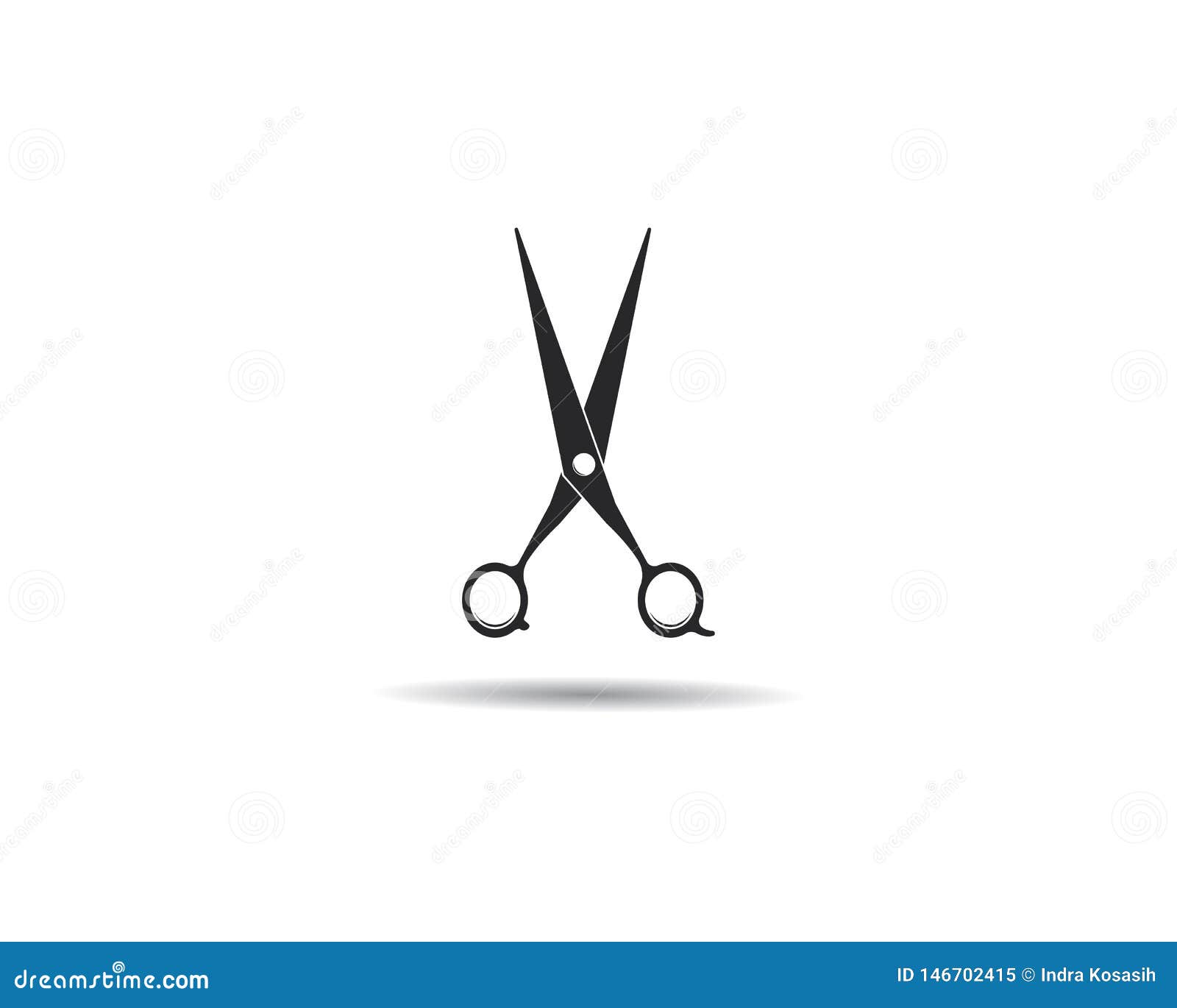 Scissors logo vector icon stock vector. Illustration of logo - 146702415