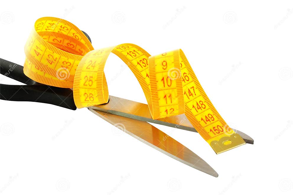 Scissors and measuring stock photo. Image of sharpness - 5380300