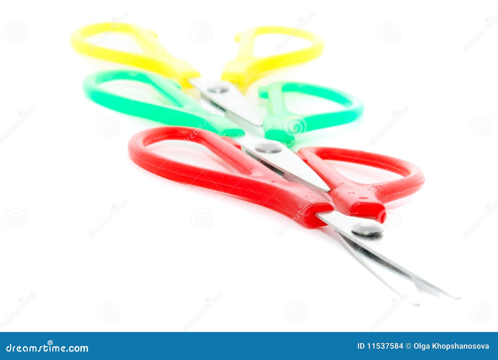 Scissors opened stock photo. Image of handle, tool, scissors - 11537584