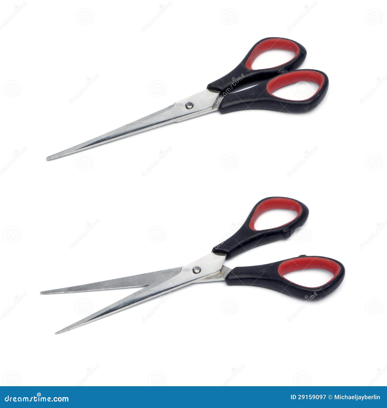 Closed Scissor Isolated With White Background Stock Image ...