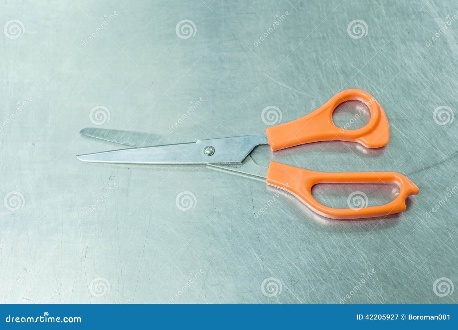 Scissors In Orange On A White Background. Scissors With Serrations On ...
