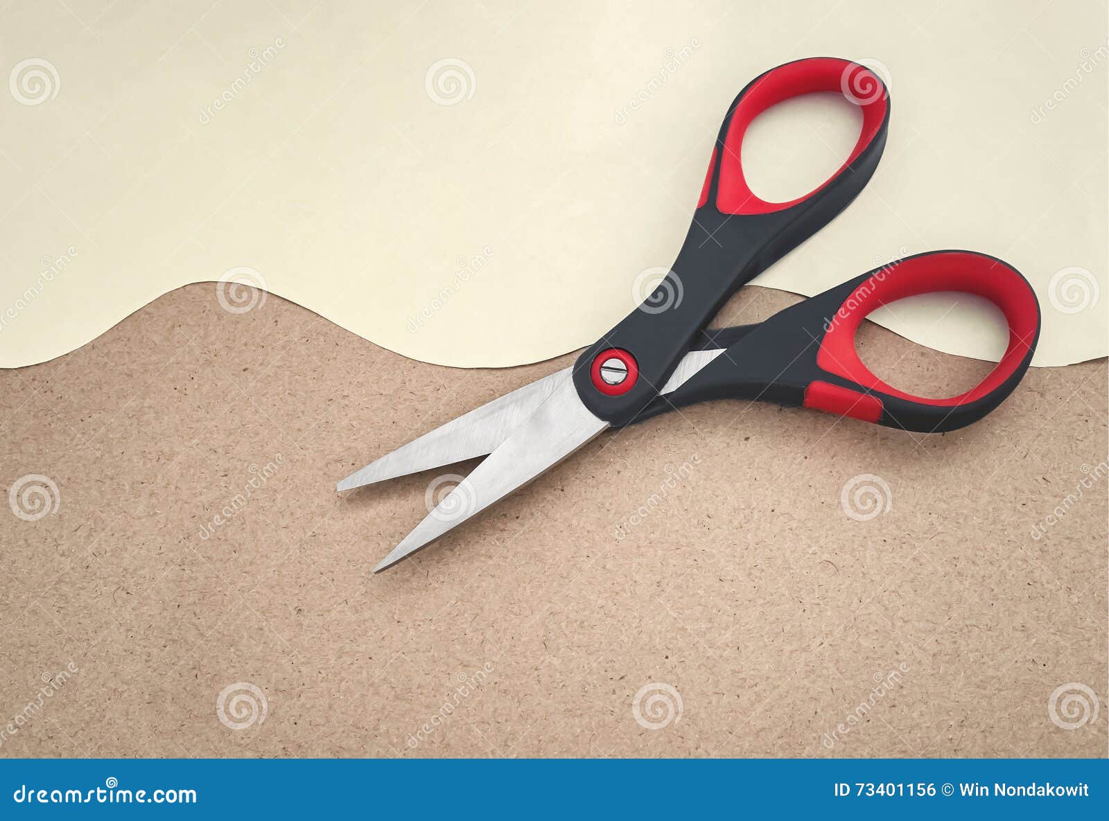 Scissors and paper stock photo. Image of equipment, tool - 73401156