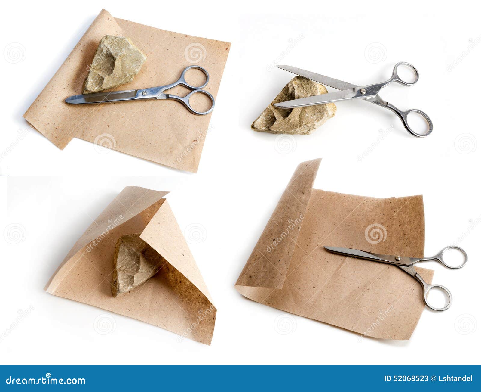 Scissors, paper, stone stock image. Image of three, stone - 52068523