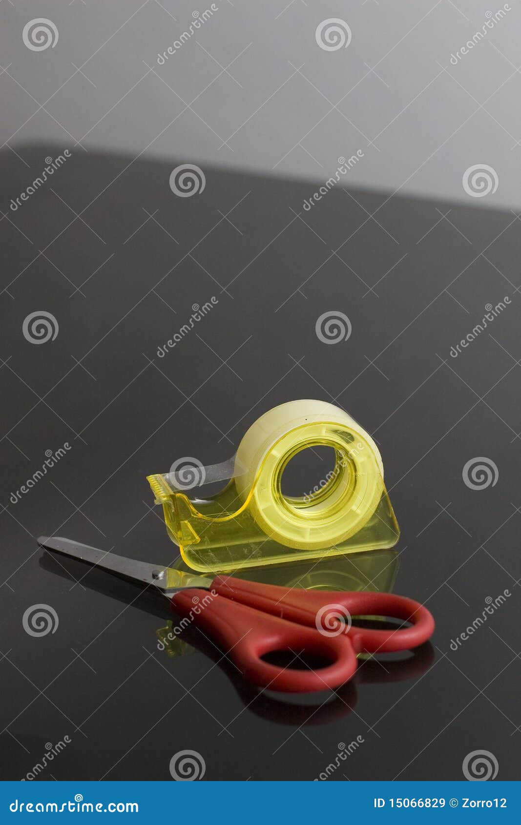 Scissors and paper tape stock image. Image of utensils - 15066829