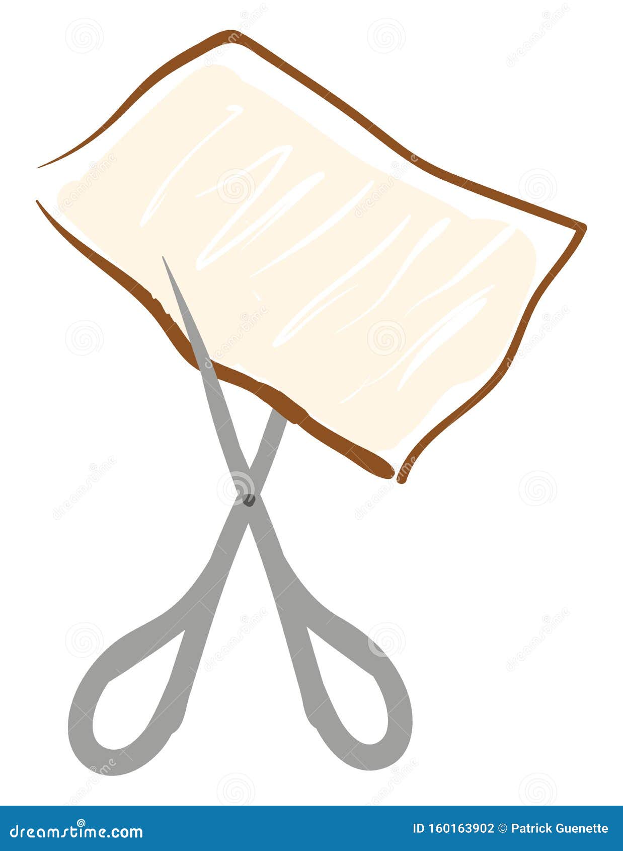 Scissors and Paper, Vector or Color Illustration Stock Vector ...