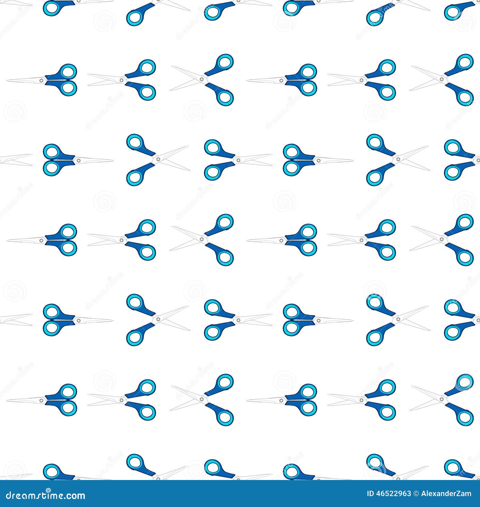 Scissors pattern stock vector. Illustration of pattern - 46522963