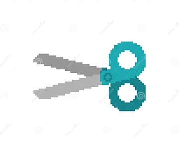 Scissors Pixel Art Isolated. Vector Illustration Stock Vector ...