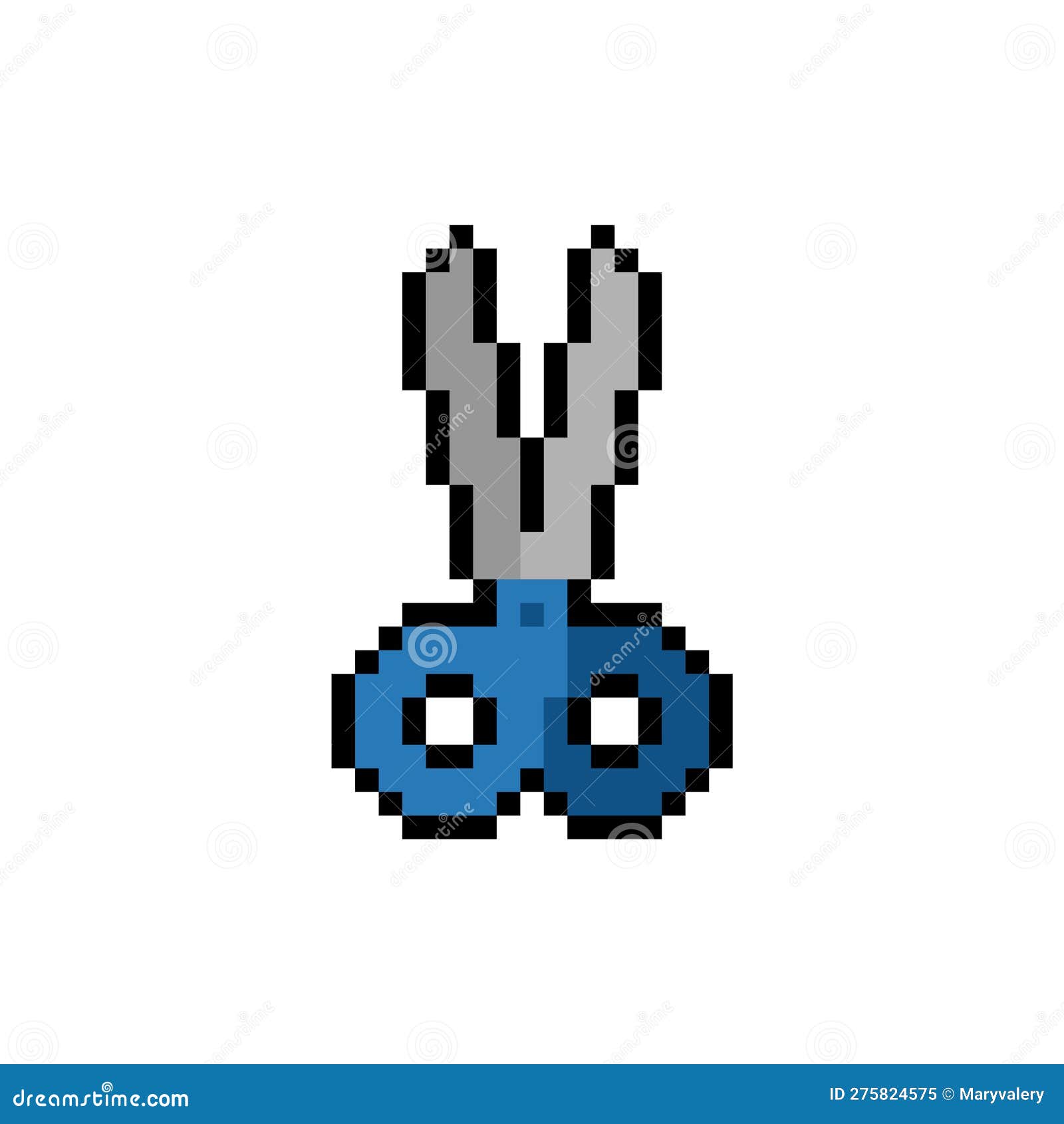 Scissors Pixel Art Isolated. Vector Illustration Stock Vector ...