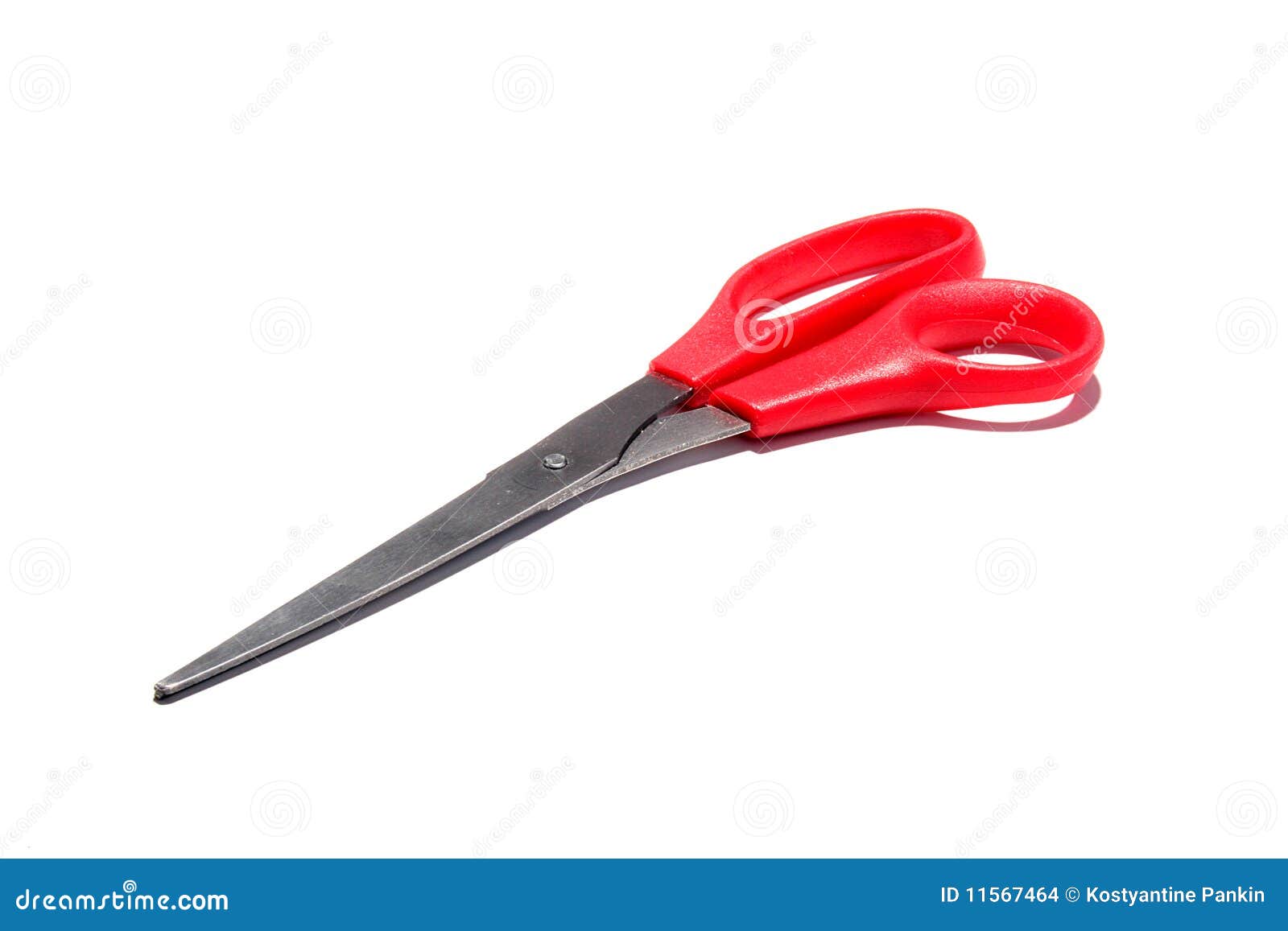 Scissors with red handles stock photo. Image of cutting - 11567464