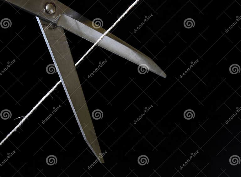 Scissors and rope stock photo. Image of equipment, line - 6010468