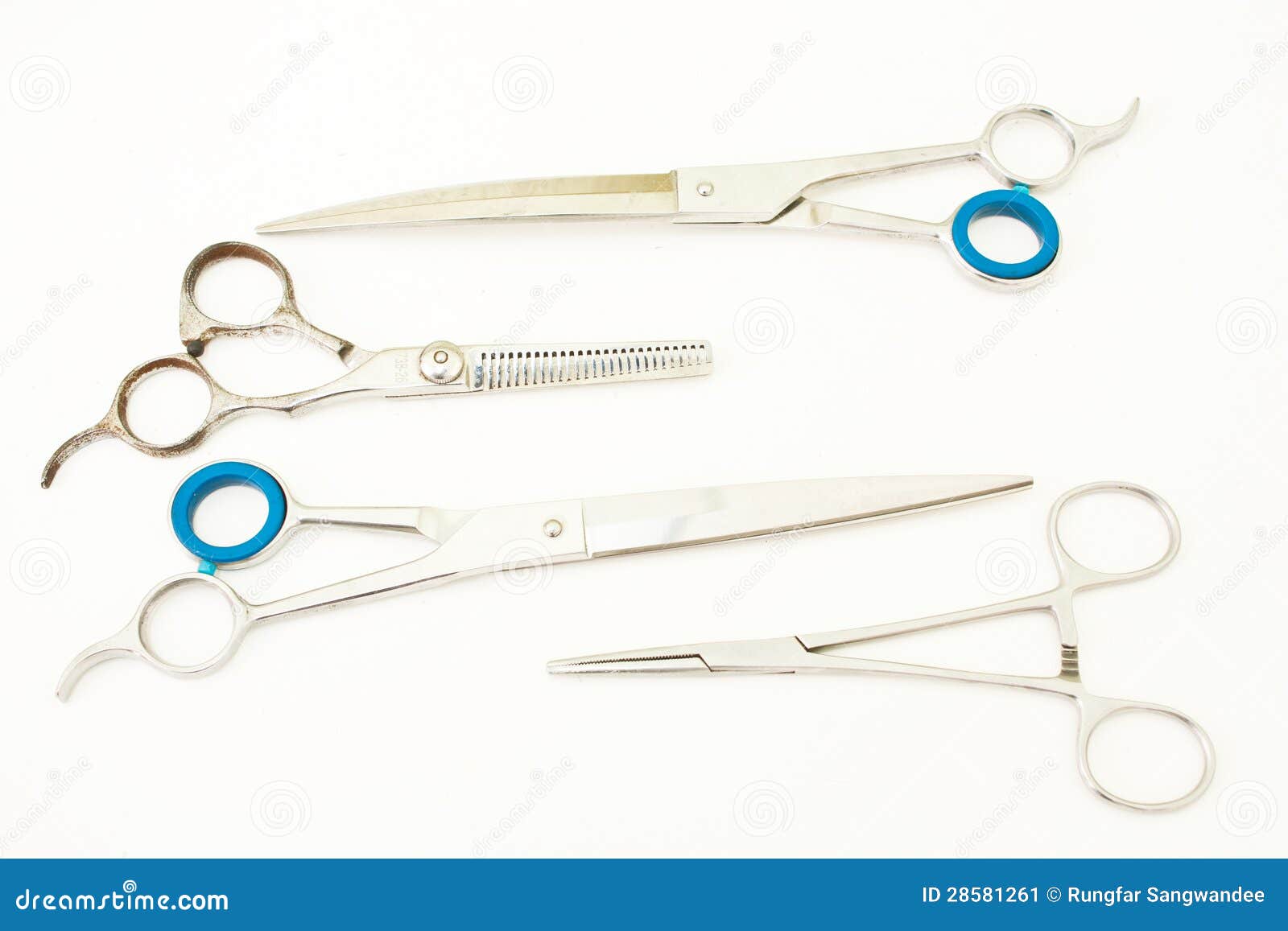 Scissors set stock image. Image of barber, style, salon - 28581261