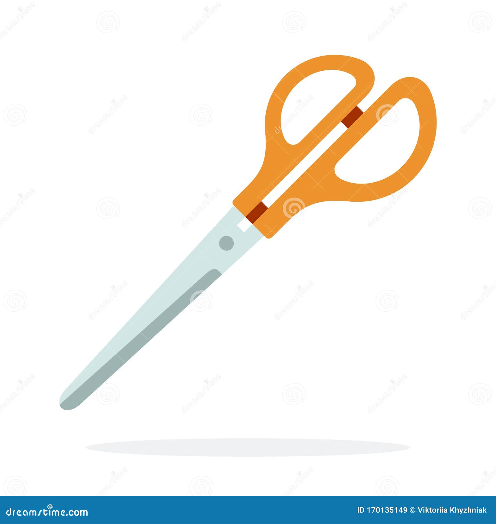 Sewing Shears Vector Flat Isolated Stock Vector - Illustration of ...
