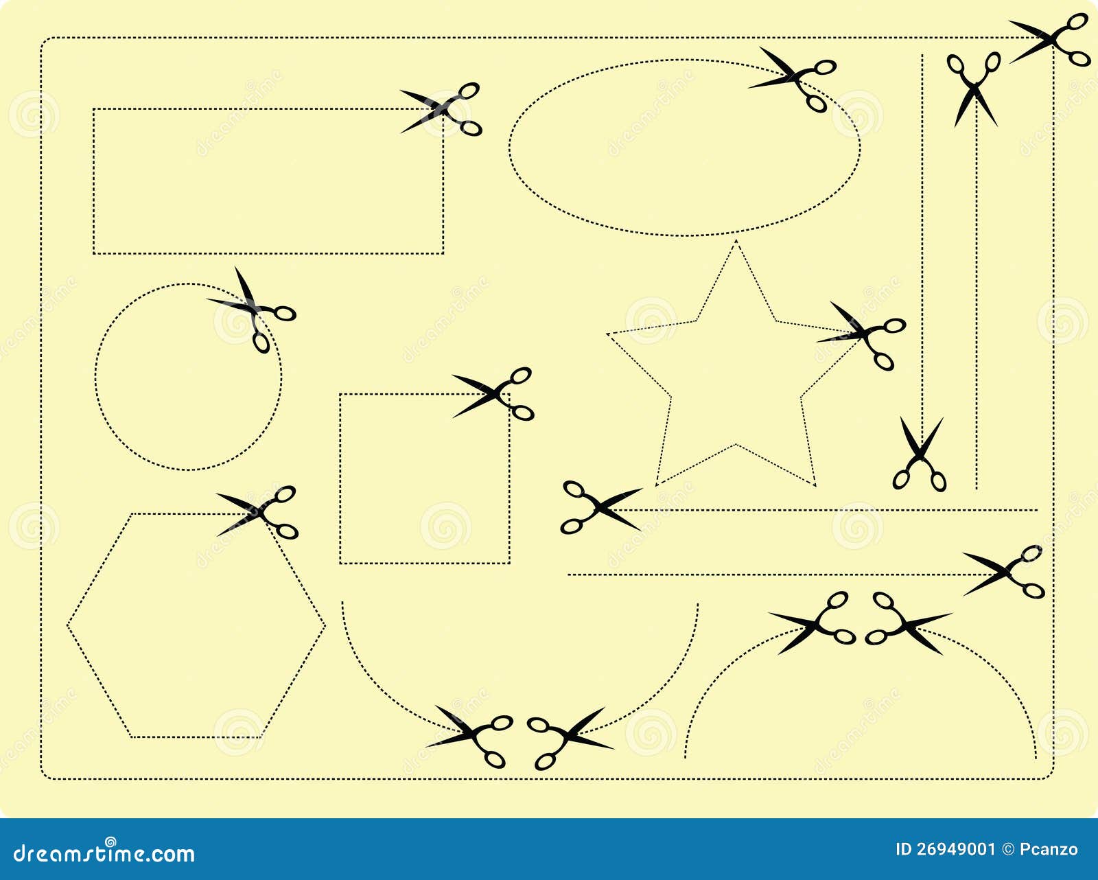 Scissors shape stock vector. Illustration of star, cartoon - 26949001