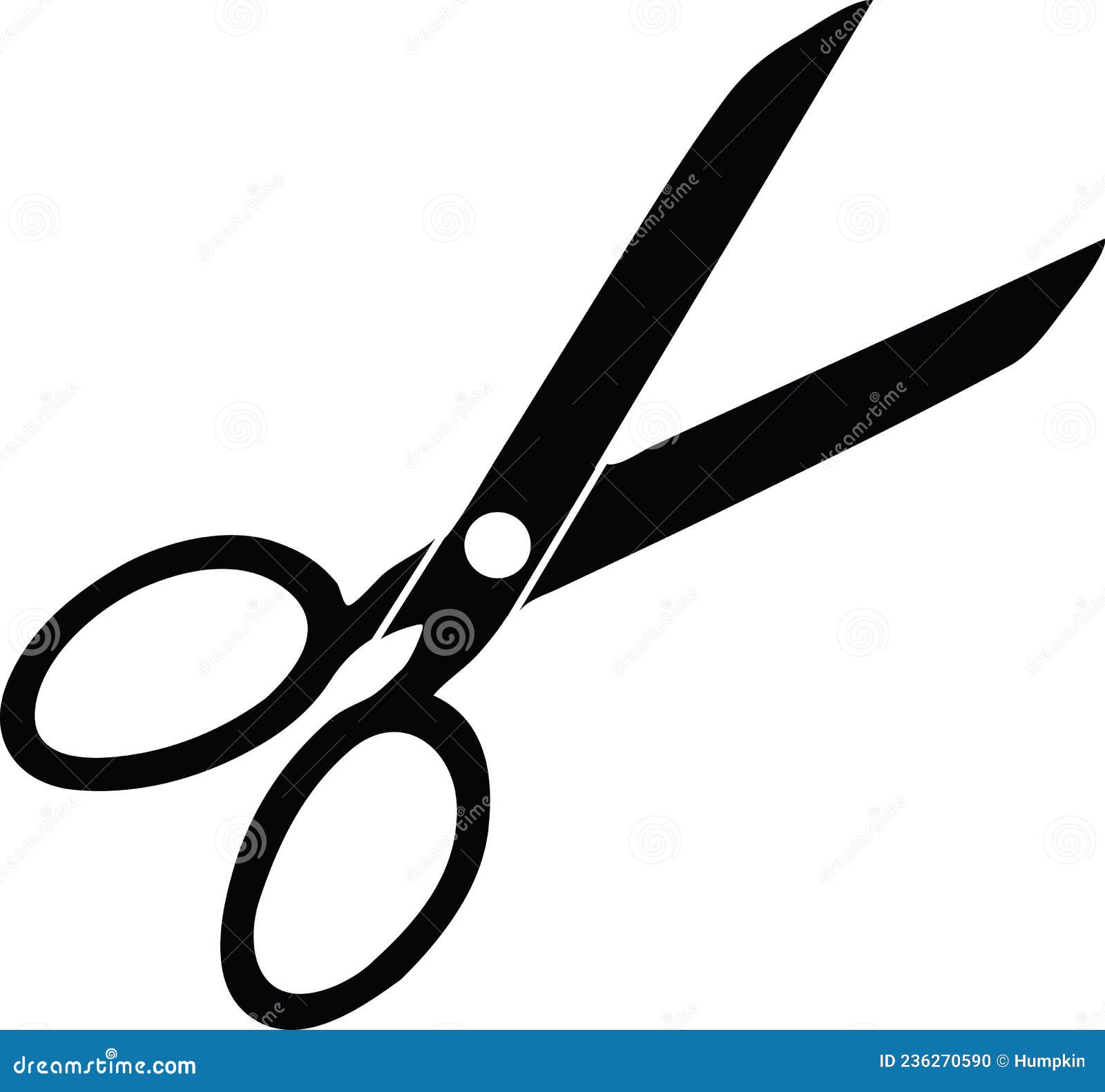 Scissors silhouette vector stock vector. Illustration of paper - 236270590