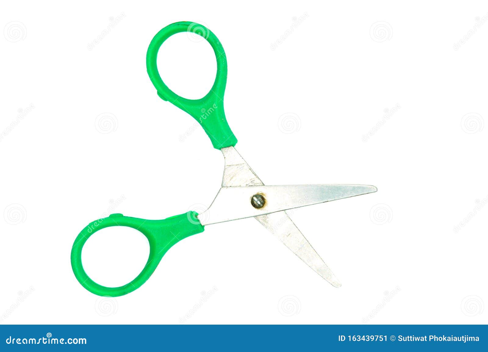 Single Old Soviet Small Scissors Stock Image - Image of open ...