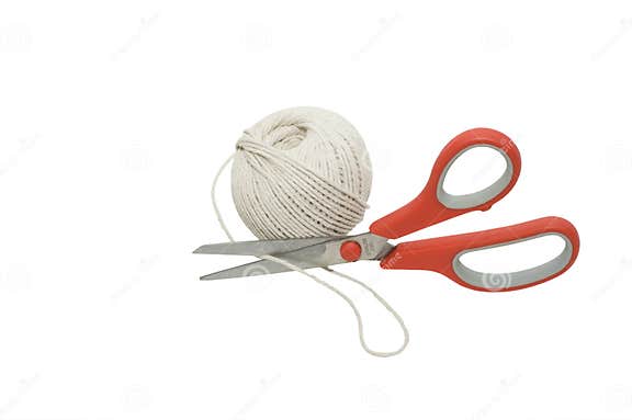 Scissors and String stock image. Image of yarn, rope, slice - 7243955