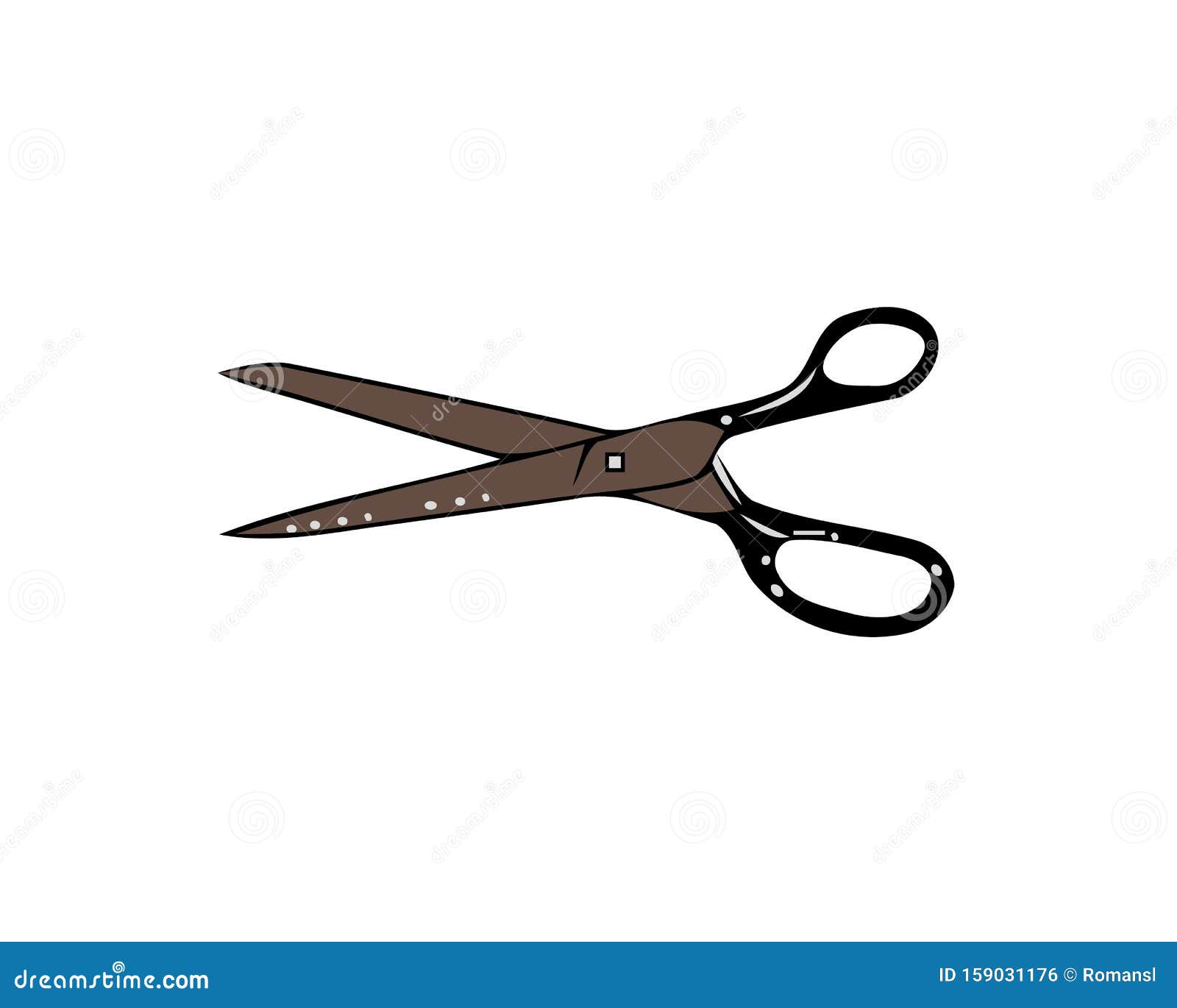 Scissors Symbol Isolated on White Background Stock Vector ...