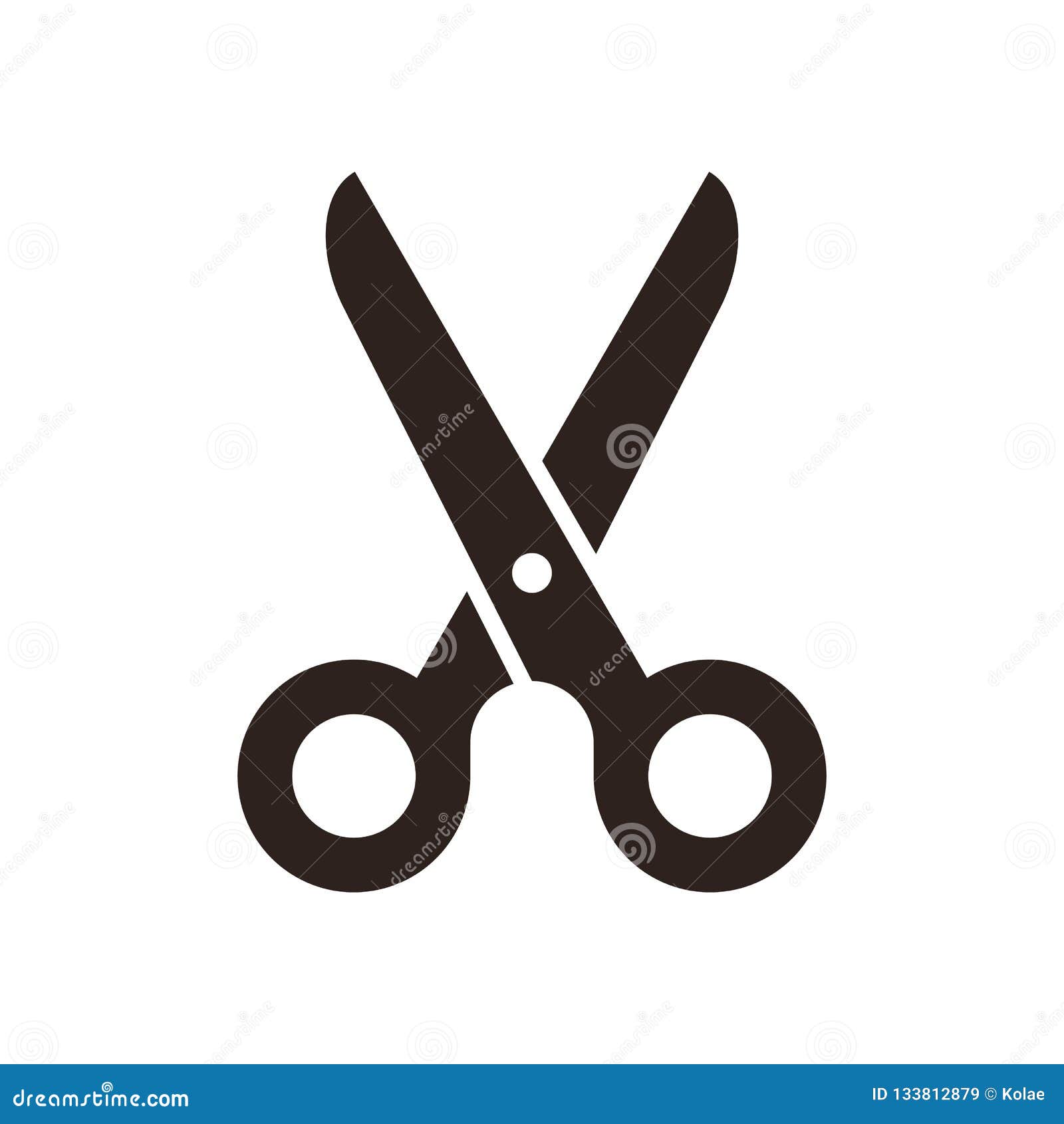 Scissors Symbol Isolated On White Background. Vector Illustration. EPS ...