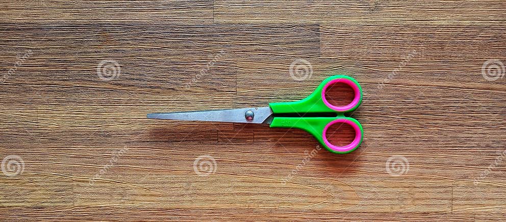 Scissors on the table stock image. Image of table, scissors - 335379951