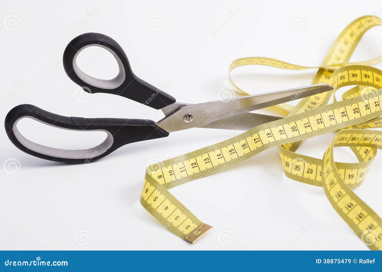 Scissors and tape stock image. Image of disorder, measuring - 38875479