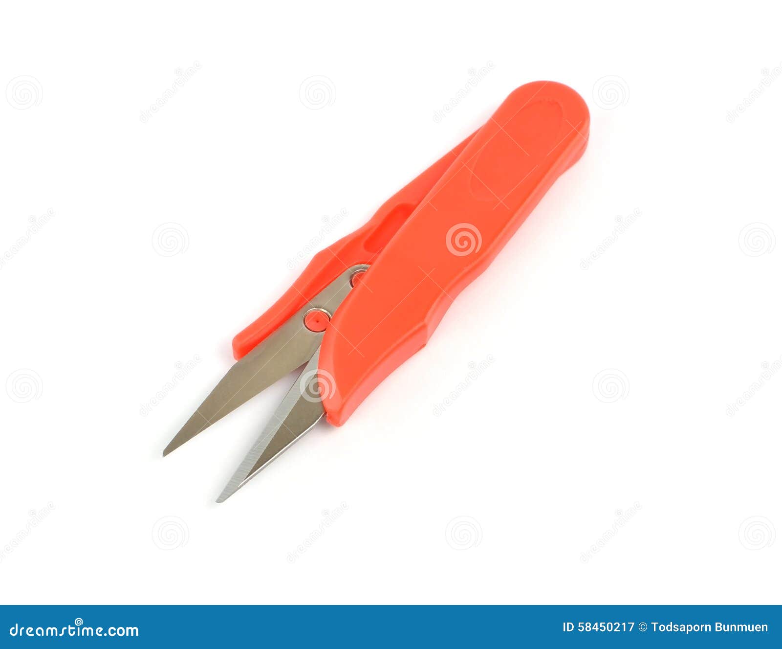 Scissors for Thread Cutting Isolated on White Background Stock Image ...