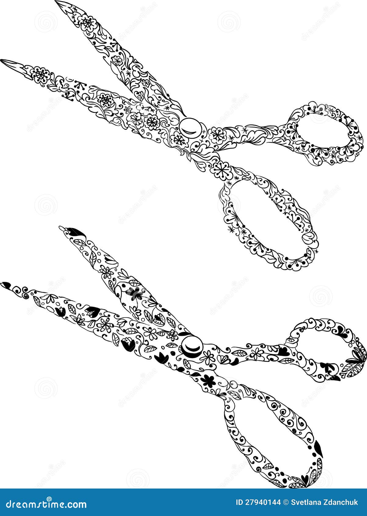 Scissors Vector Illustration Stock Vector - Illustration of clippers ...