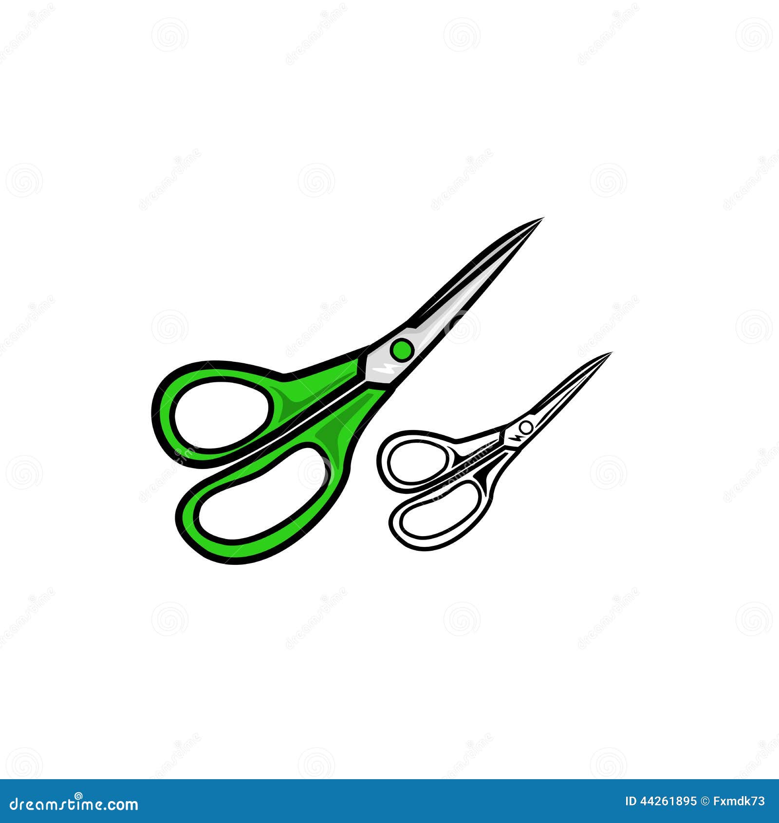 Scissors stock vector. Illustration of equipment, sharp - 44261895