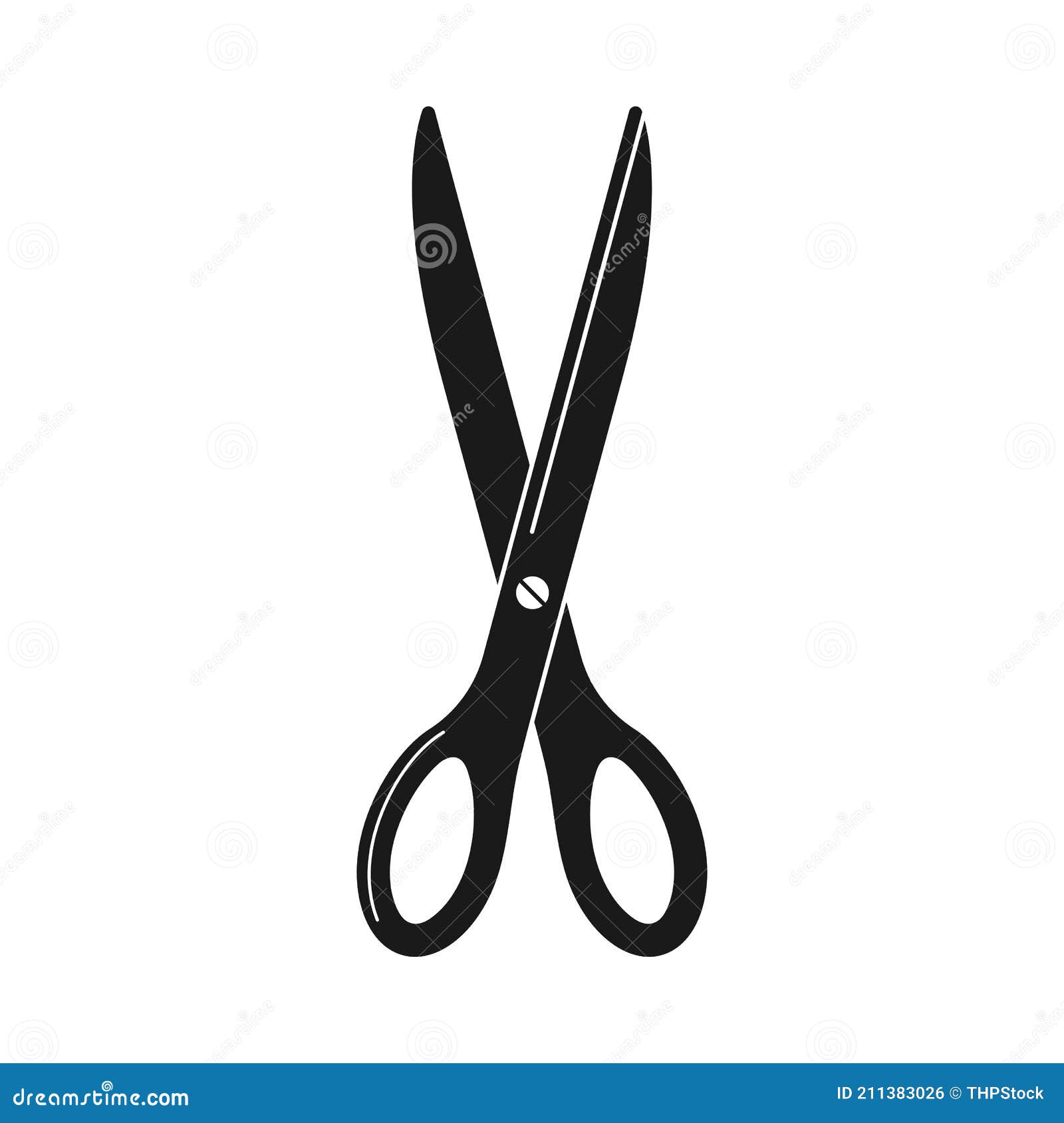 Scissors Vector Silhouette stock vector. Illustration of sharp - 211383026