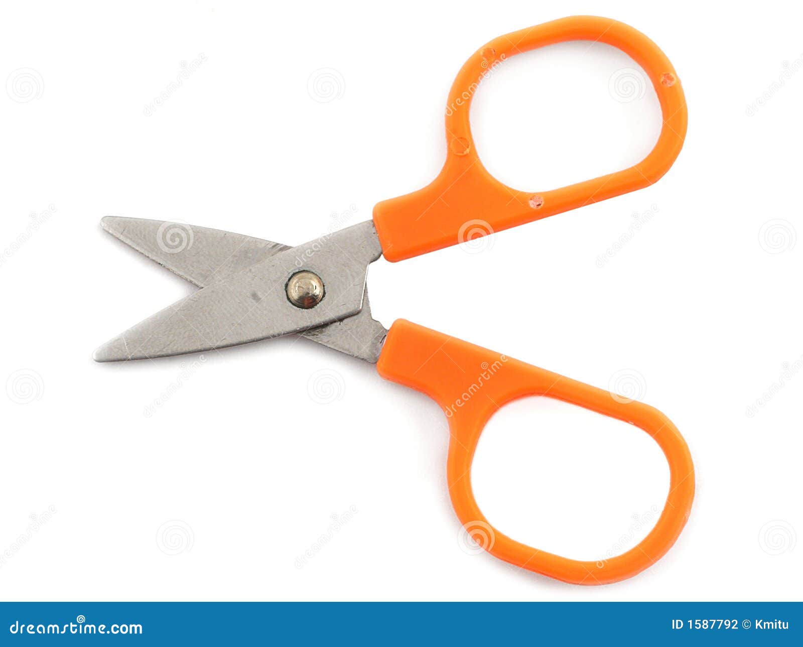 Scissors On White Background Stock Photo - Image of chrome, iron: 1587792