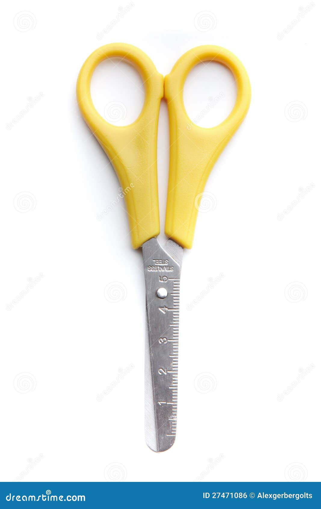 Scissors on White Background Stock Photo - Image of metal, learn: 27471086