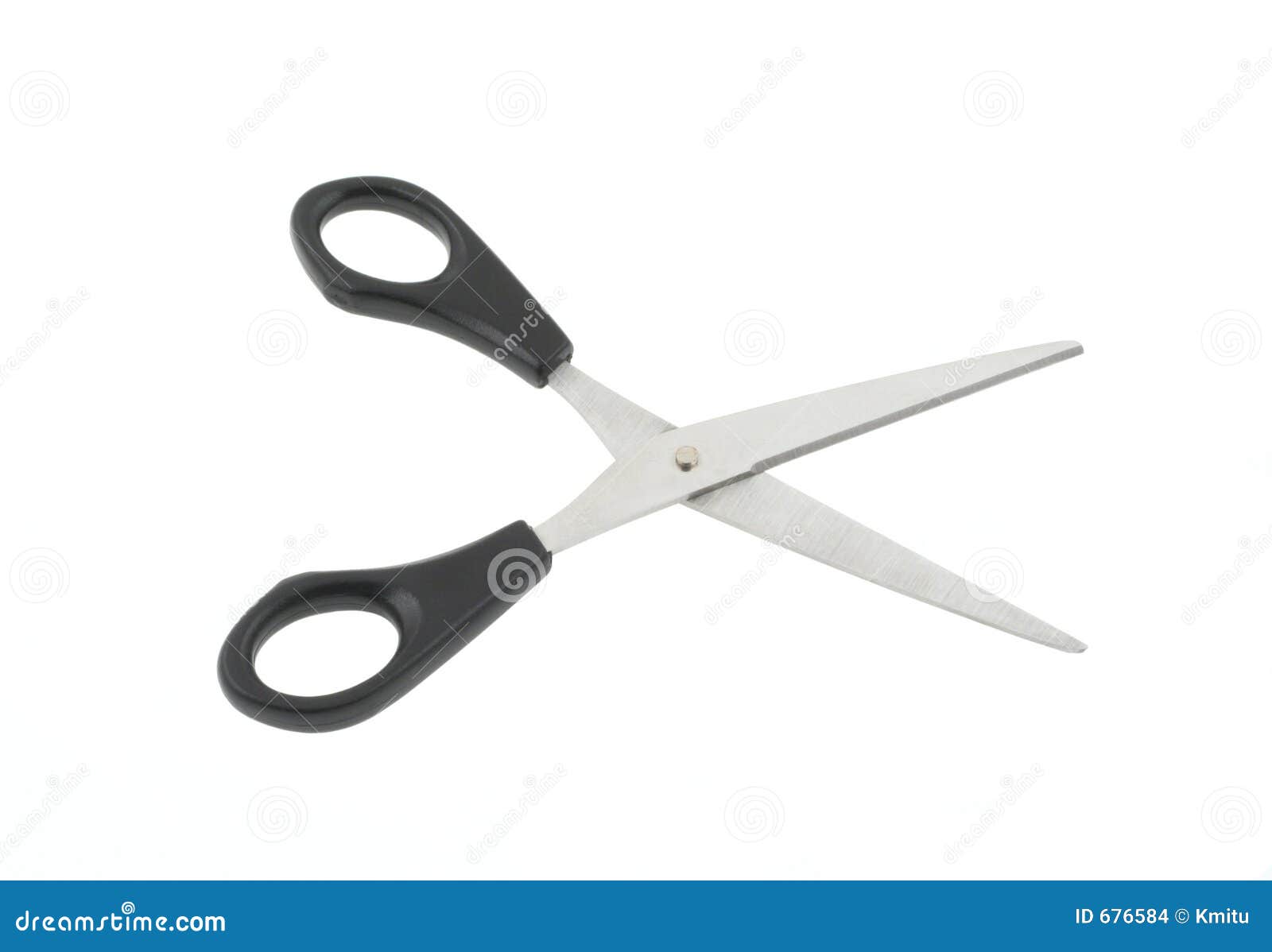 Scissors On White Background Stock Images - Image: 676584