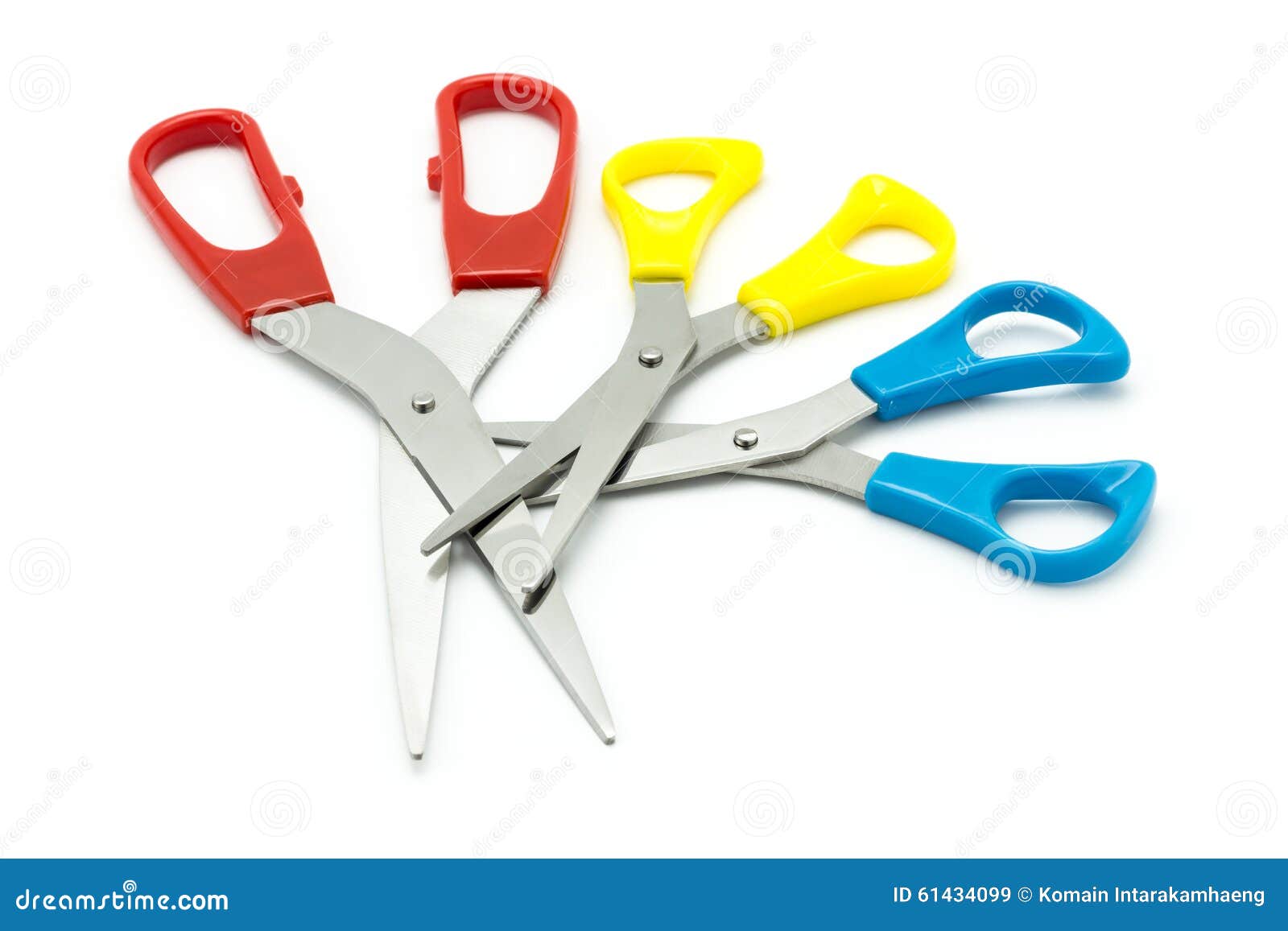 Scissors on White Background Stock Image - Image of pair, stationery ...