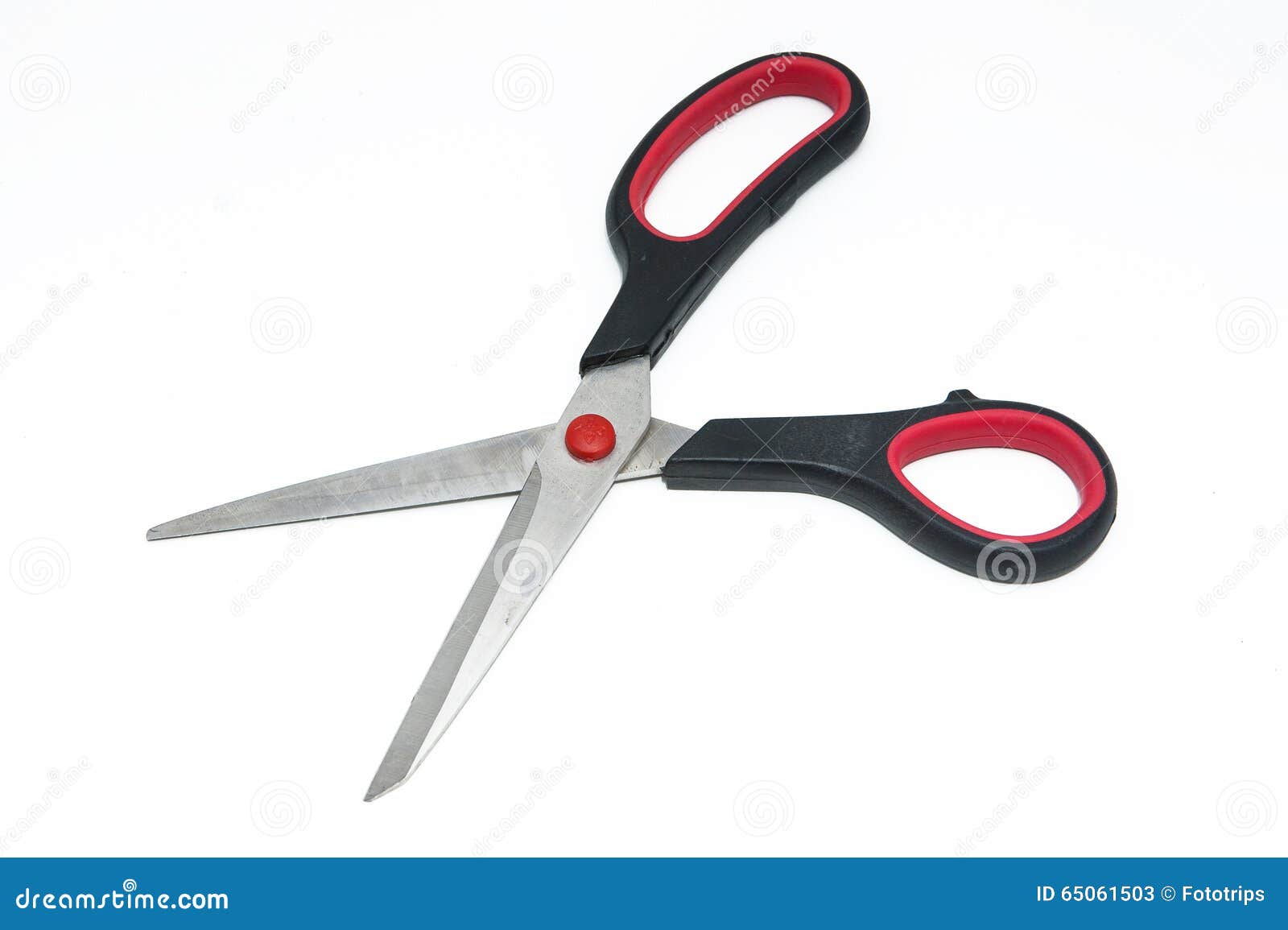 Scissors on White Background Stock Image - Image of kitchen, clippers ...