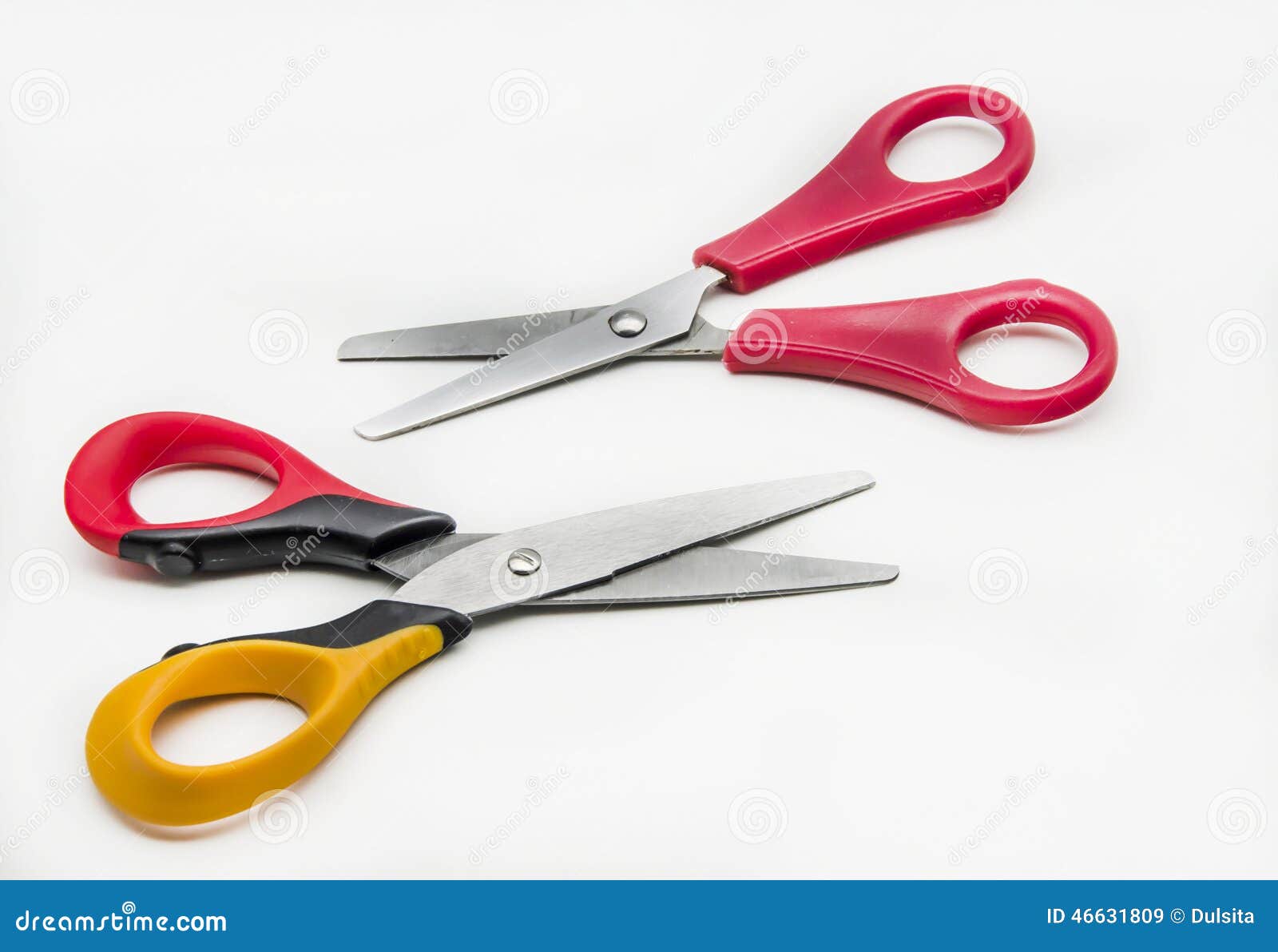 Scissors on White Background Stock Image - Image of desk, zigzag: 46631809