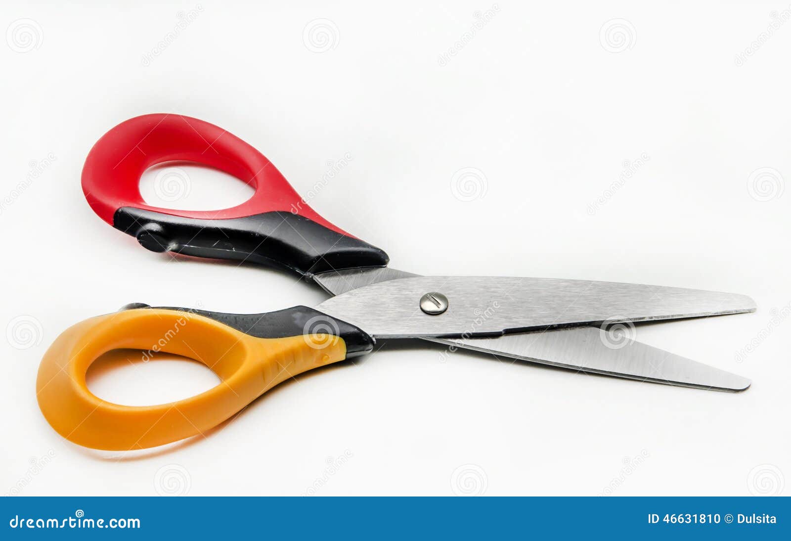 Scissors on White Background Stock Photo - Image of white, education ...